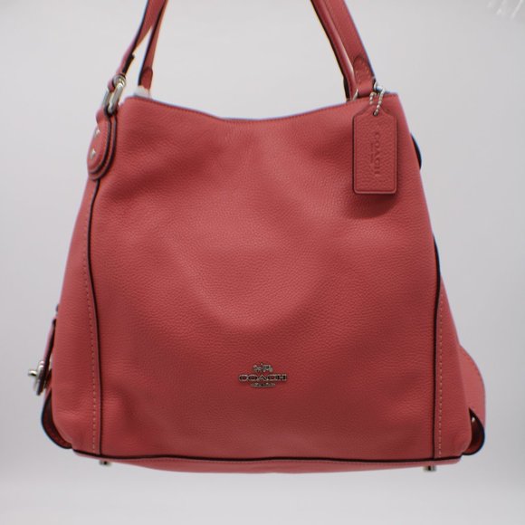 Coach | Bags | Coach Edie 3 Refined Pebble Leather Shoulder Bag | Poshmark